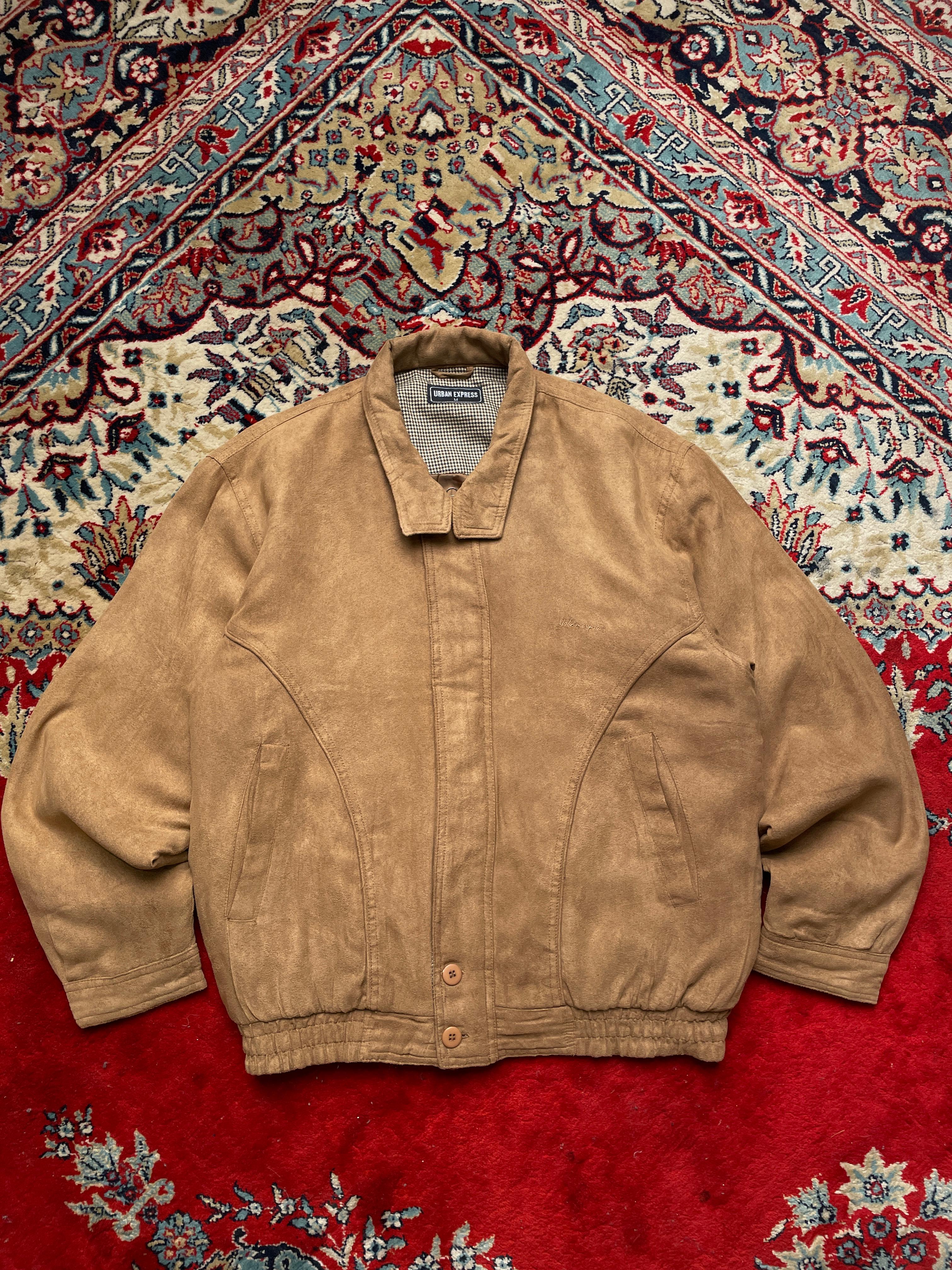Vintage Urban Express Faux Suede Harrington Jacket – Retro Rags